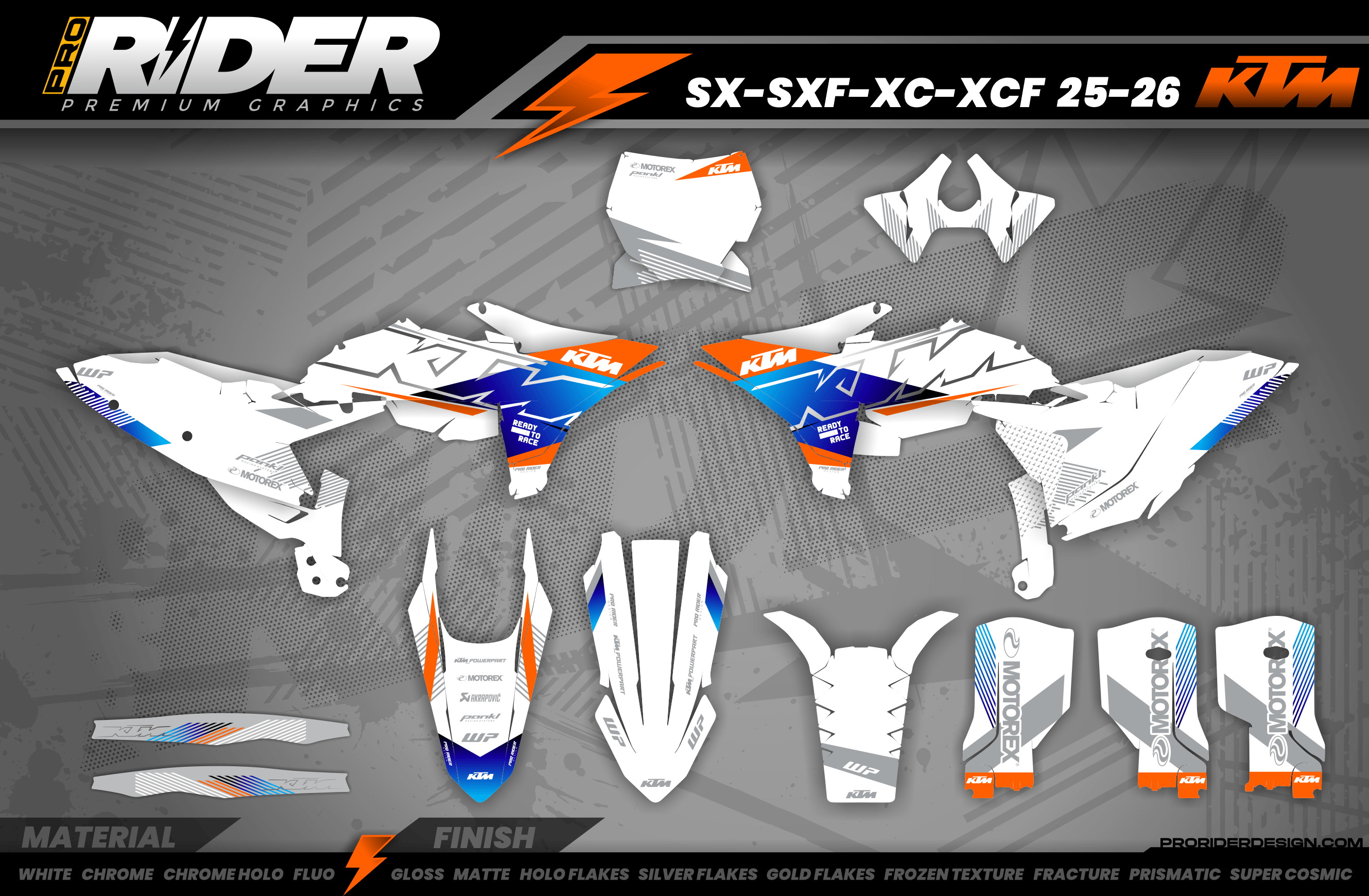 Vilax KTM Full Graphics Kit – Pro Rider Design